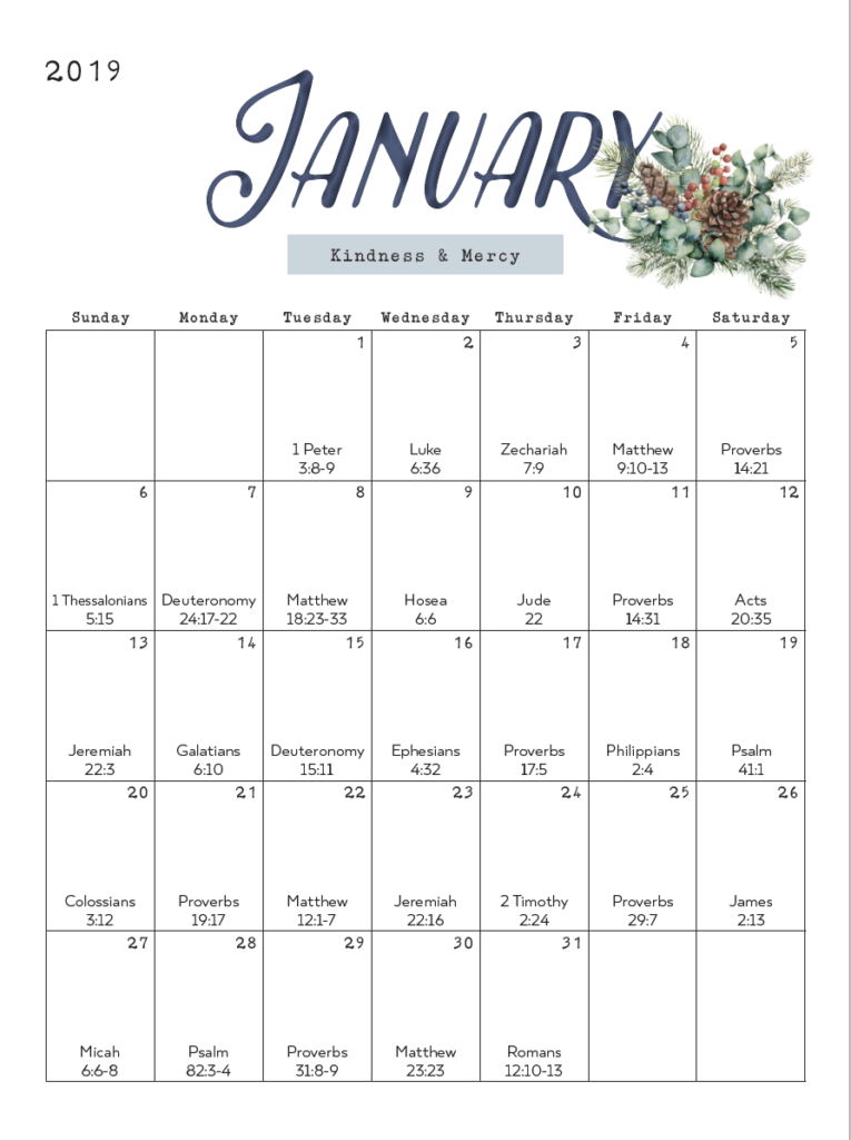 Christian Woman Magazine: January 2019 Calendar | Gospel Advocate